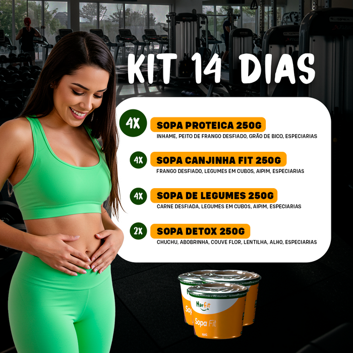 Kit Sopas Fit Jantar Emagrecimento 14 Dias